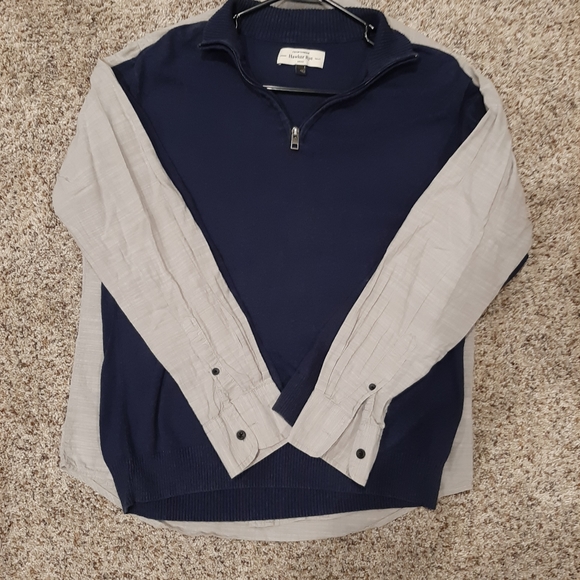 Hawker Rye | Sweaters | Mens Sweater W Gray Ls Undershirt | Poshmark